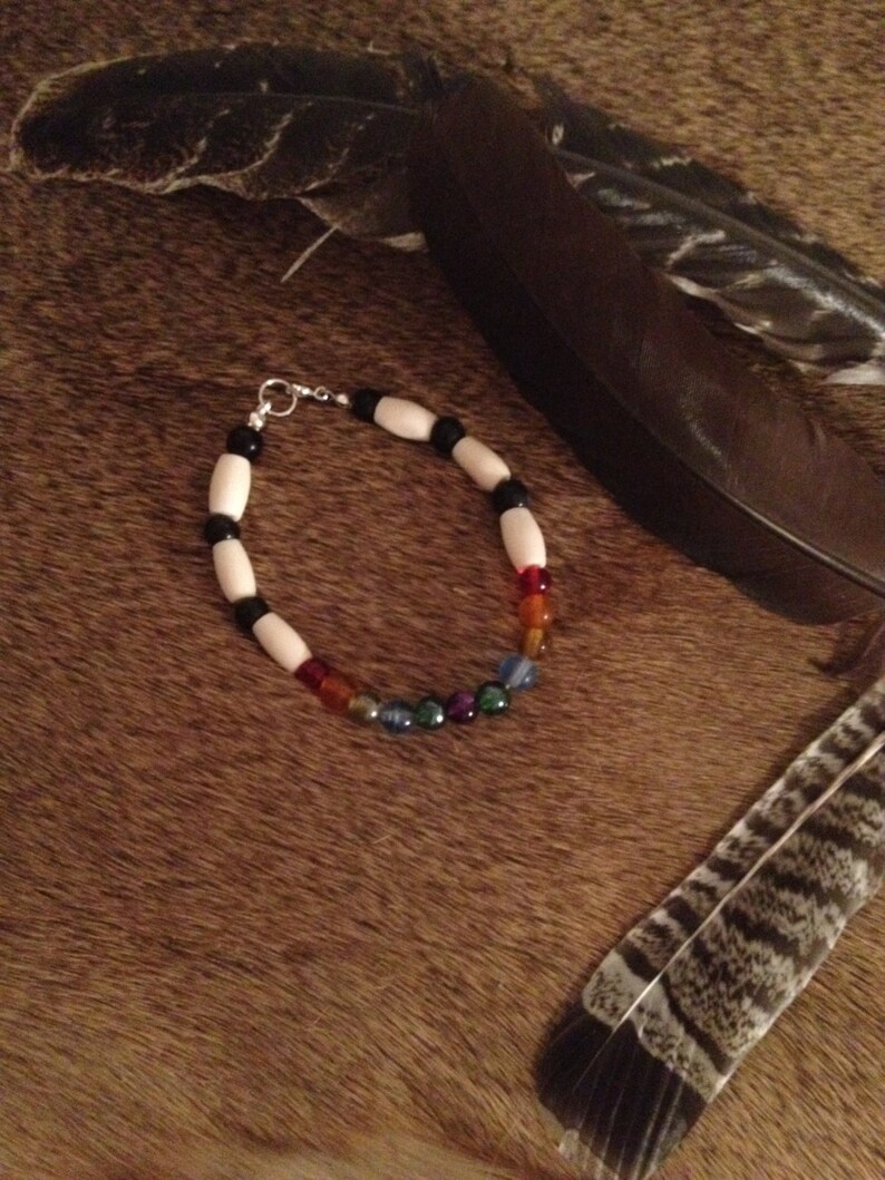 Two Spirit necklace Native American Made | Etsy