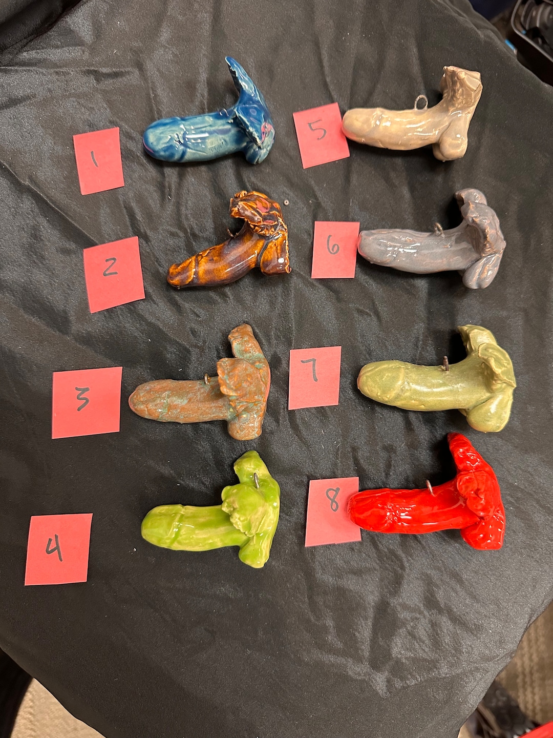 Ceramic Flying Penis Ornament Fascinus - Etsy