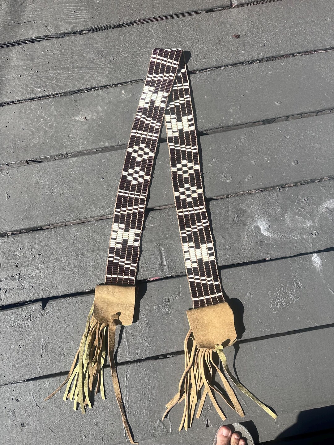 Wampum Strap Native American Made - Etsy