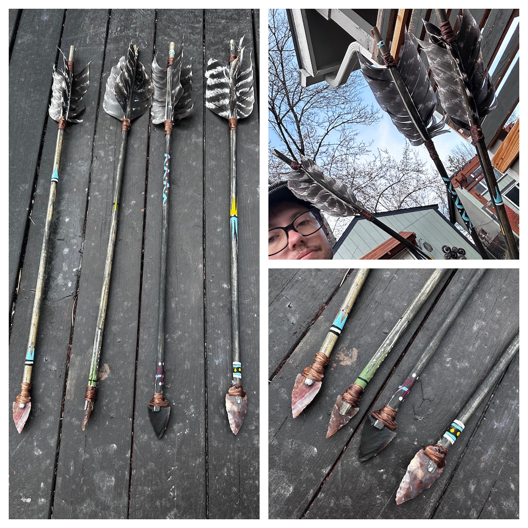 Native American Made Black Arrow W/ Certificate of Authenticity ...