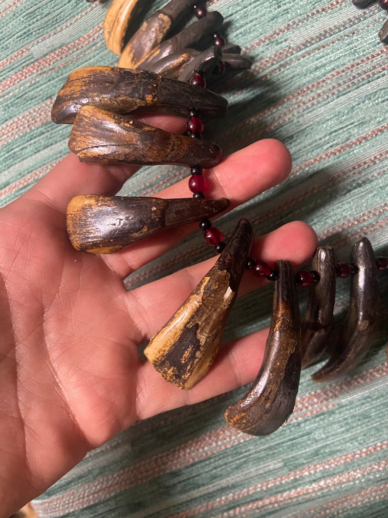 Buffalo Tooth Necklace Native American Made - Etsy