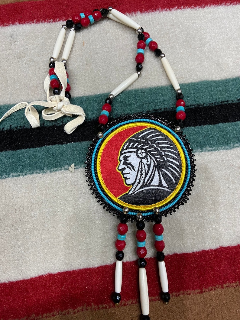 Warrior Medallion Authentic Native American Beadwork Native | Etsy