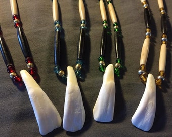 Native American Made Coyote Tooth Necklace ONE Only | Etsy