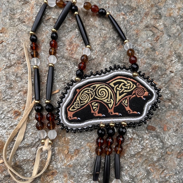 Native Beadwork Bear - Etsy