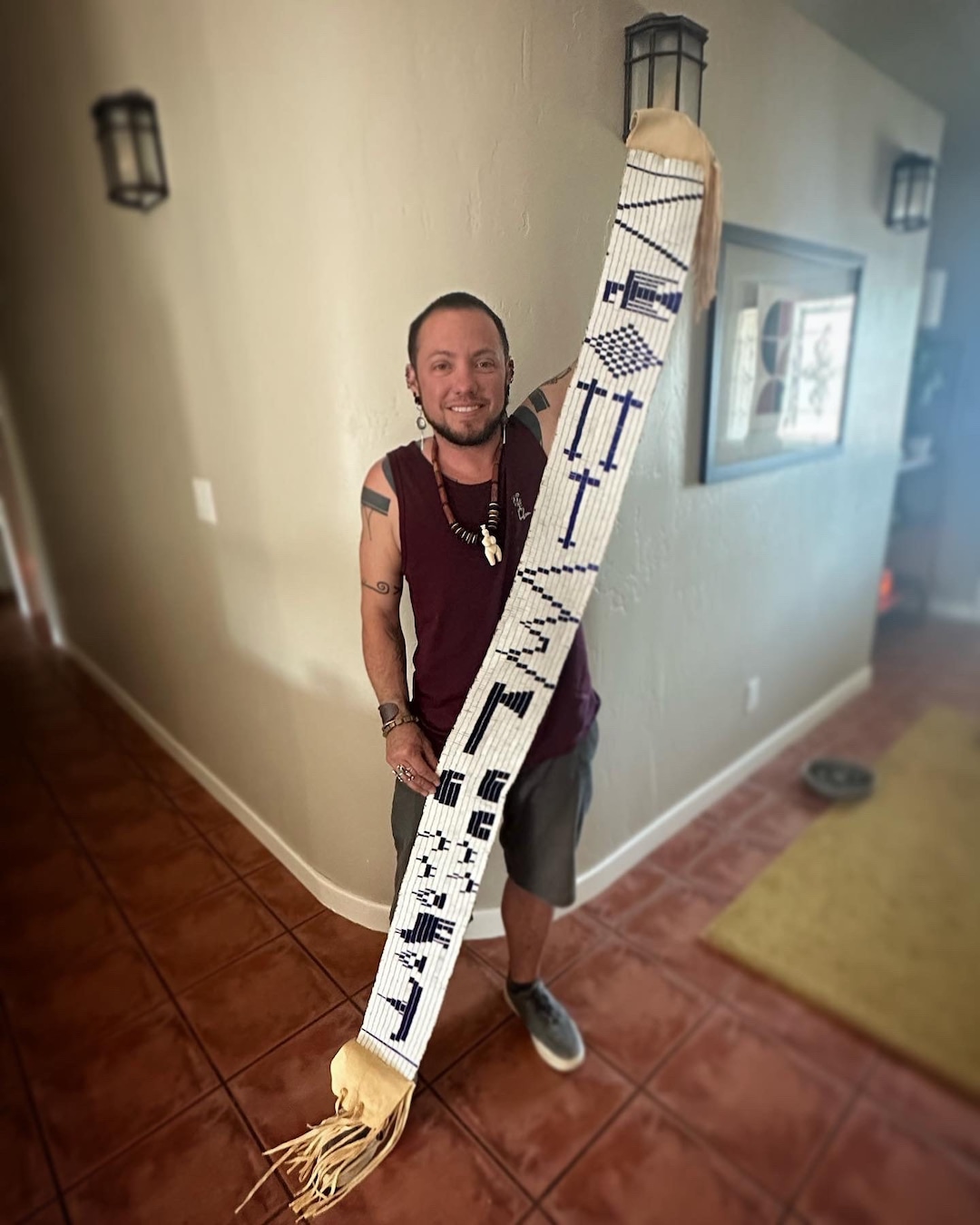 Wampum Belt Native American Made Glass Wampum Beads Museum Quality - Etsy