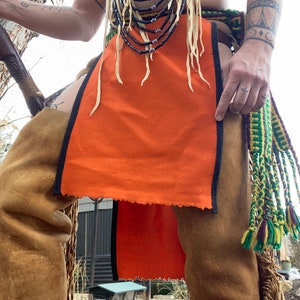 Orange Native American Made Loincloth: Cherokee Pow Wow Regalia - Etsy