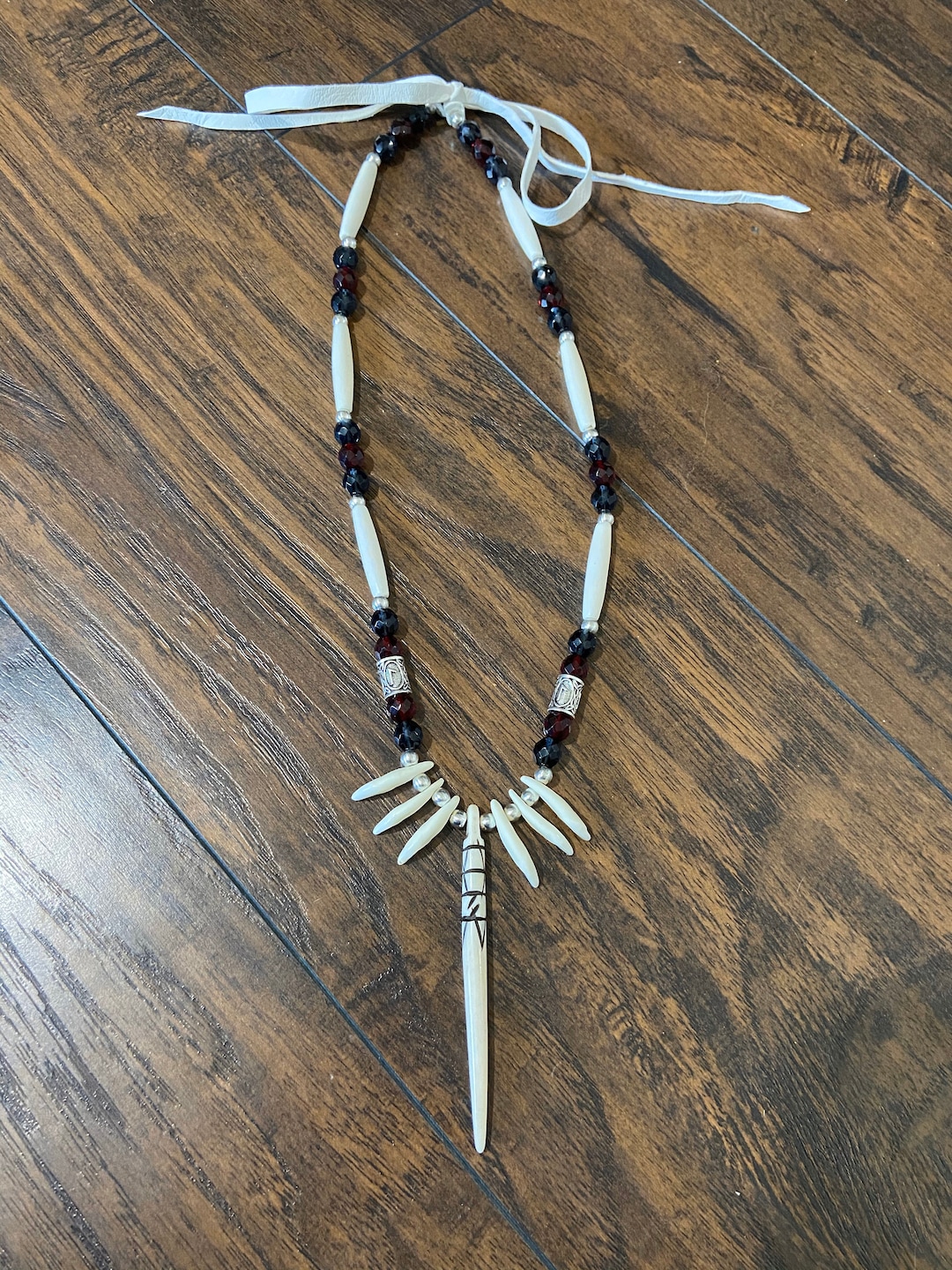 Coyote Tooth Deer Bone Necklace Norse Style - Etsy