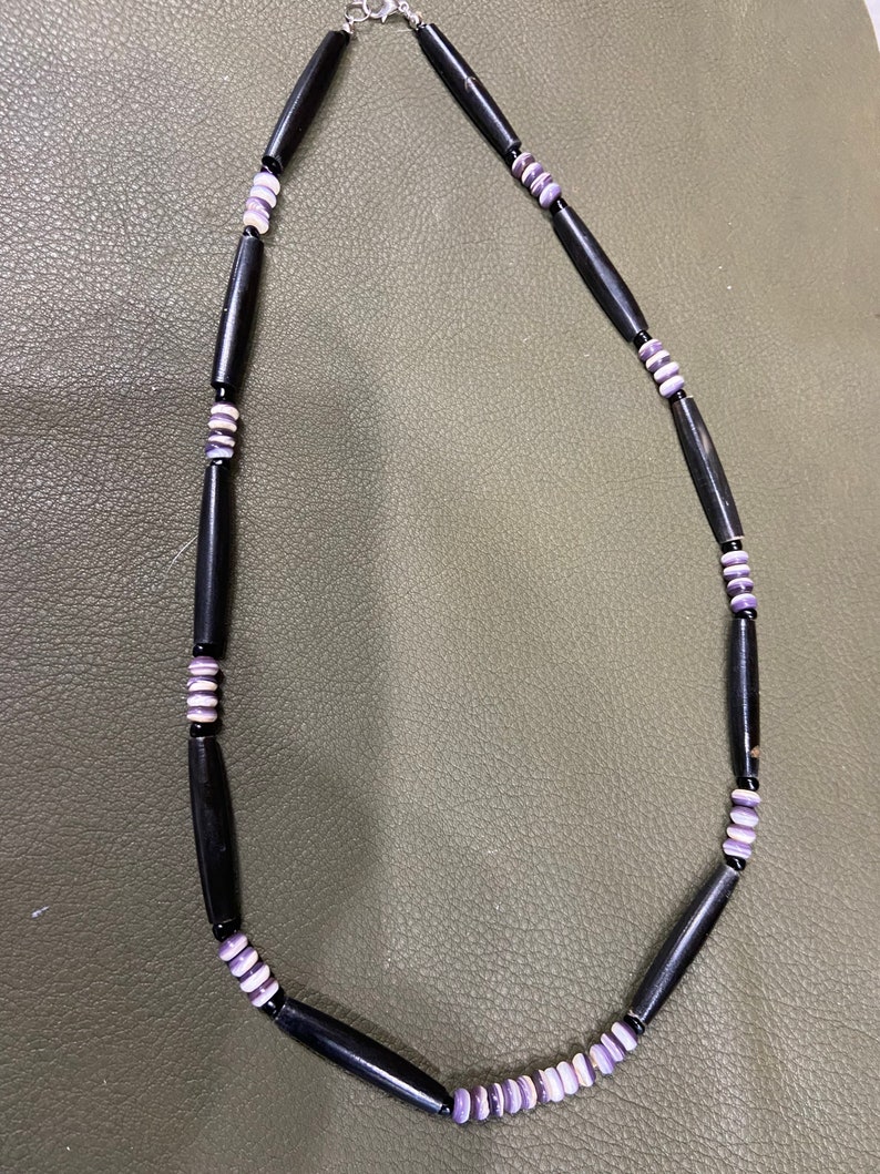 Wampum Necklace REAL Authentic Wampum Shell Beads Native - Etsy