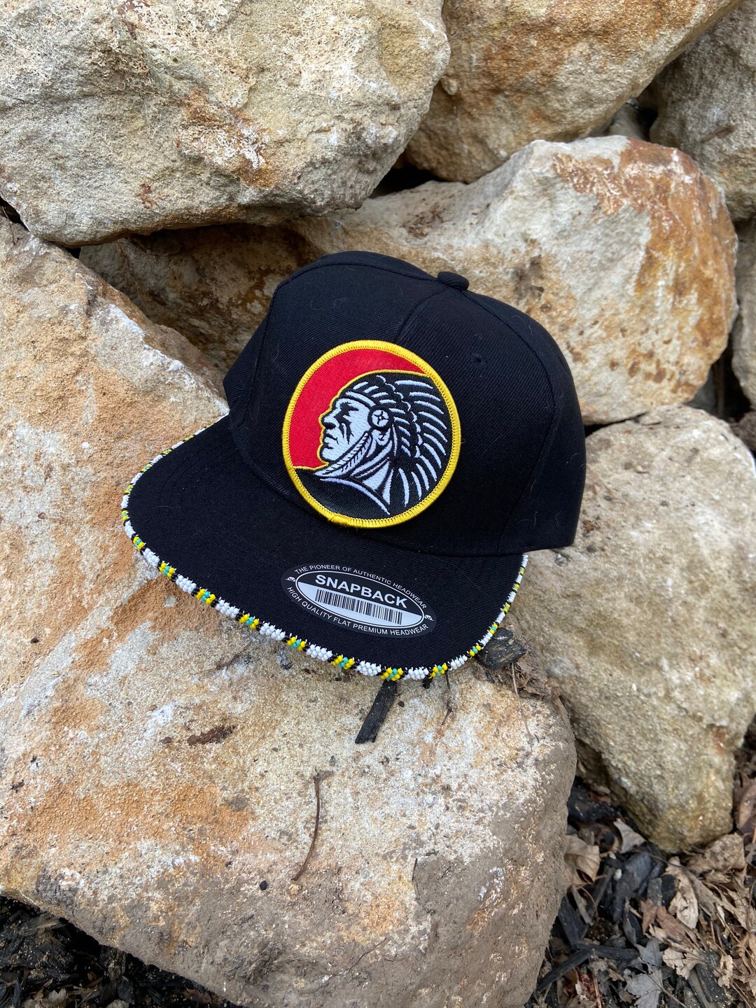 Beaded Native American Hat by American Indian Artist - Etsy