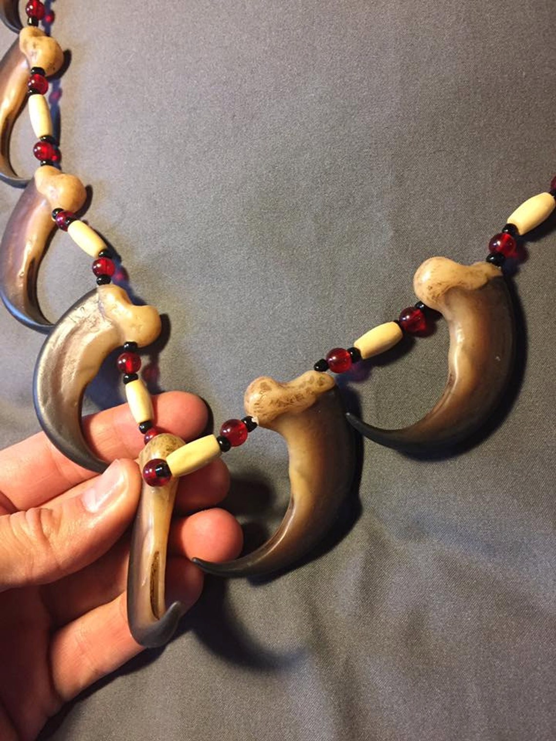 Black Bear Claw Necklace Native American Made With RESIN Claw - Etsy