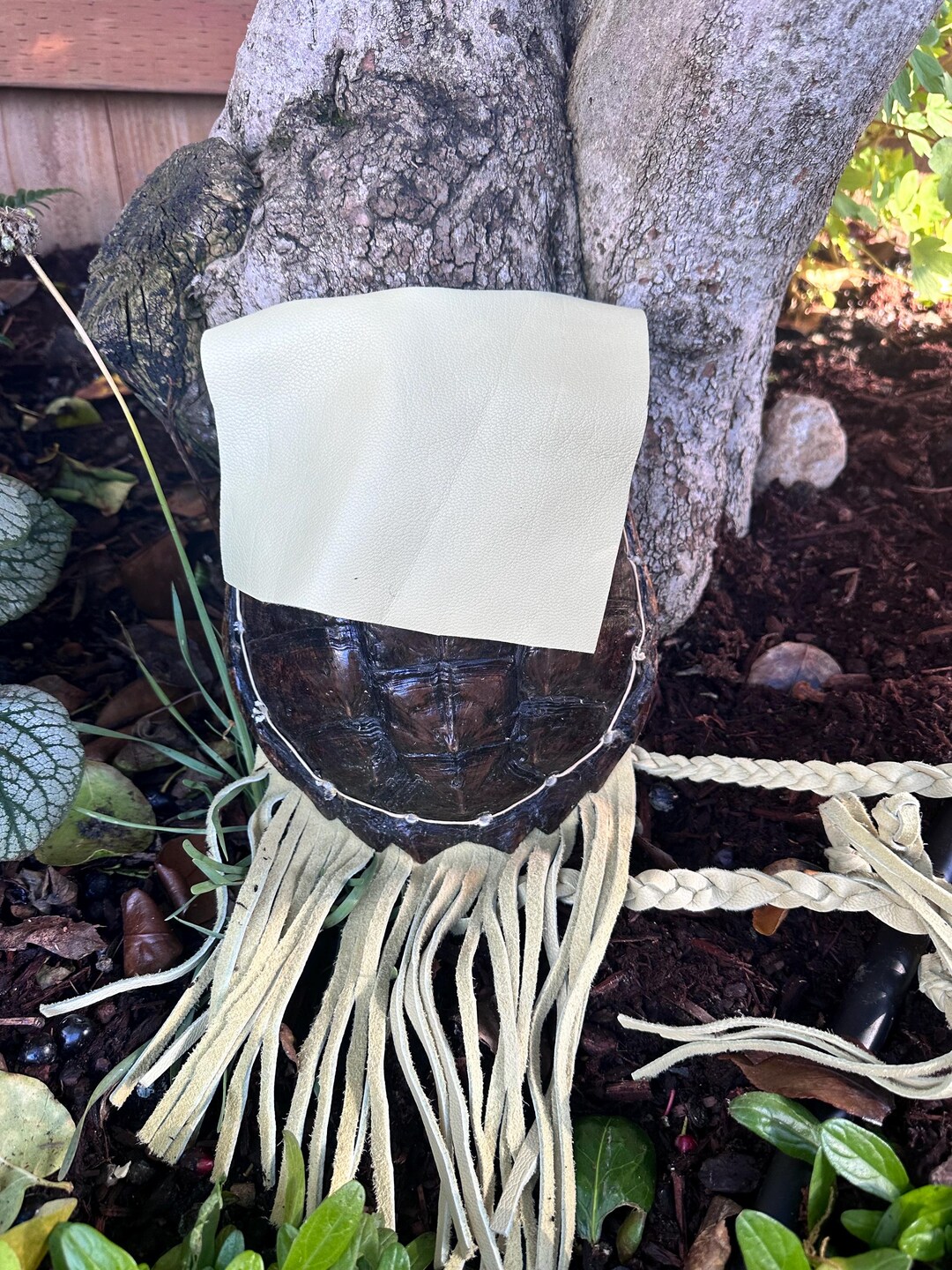 Beaded Turtle Shell Bag Brain Tan Buckskin Native American Made - Etsy