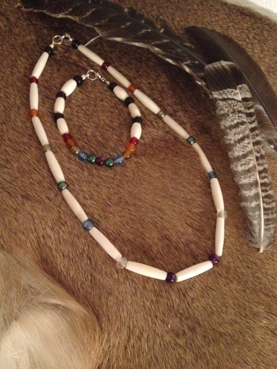 Two Spirit necklace Native American Made | Etsy