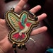 Hummingbird Beaded Medallion Native American Beadwork - Etsy