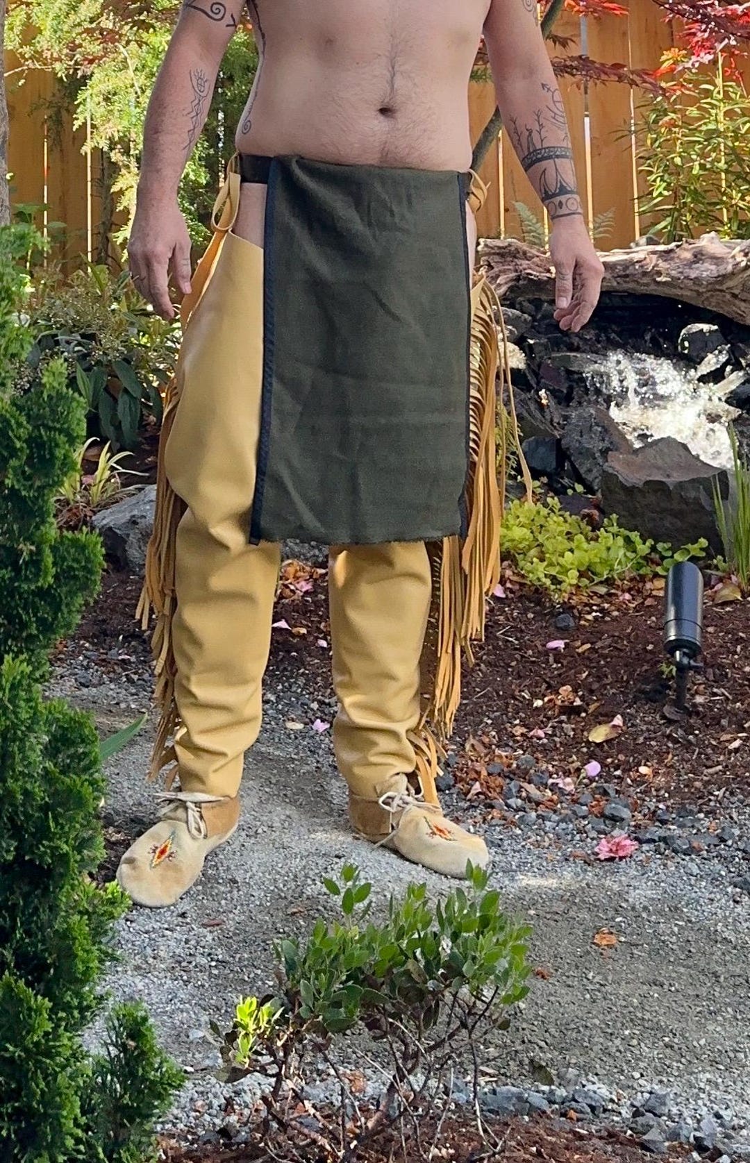 Fringed Buckskin Leggings: Native American Made Pow Wow Regalia - Etsy