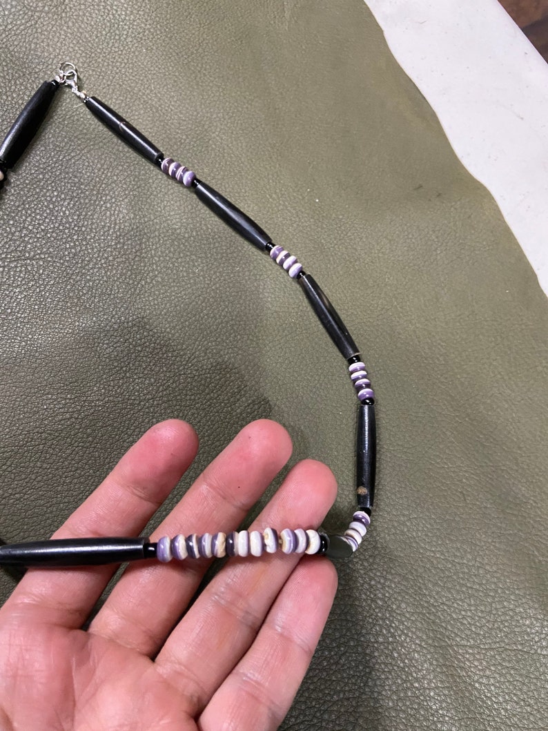 Wampum Necklace REAL Authentic Wampum Shell Beads Native - Etsy