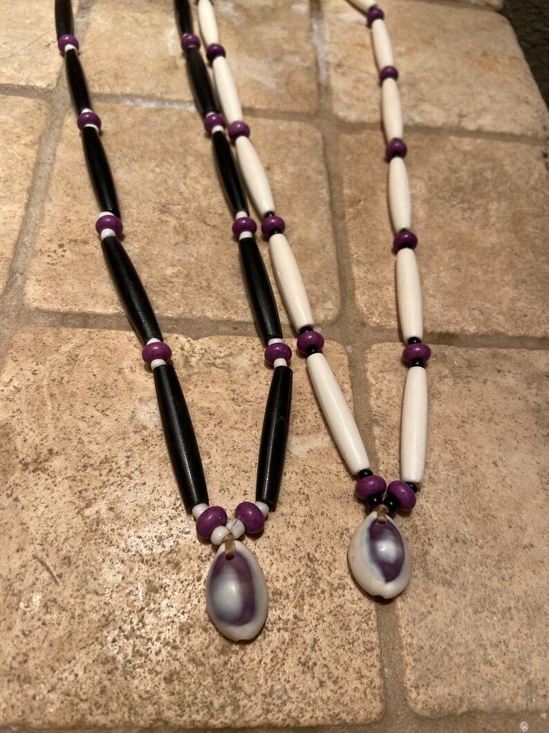 Cowrie Shell Necklace Native American Made - Etsy