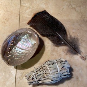Smudge Kit Native American Made Plains Native Style Small Shell - Etsy