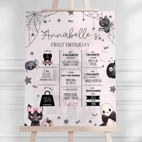 Spooky One Chart Printable - Etsy