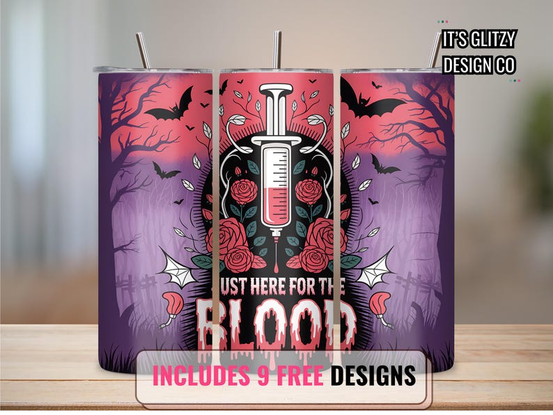 Phlebotomist Tumbler Wrap Png Halloween Tumbler Wraps for Phlebotomist ...