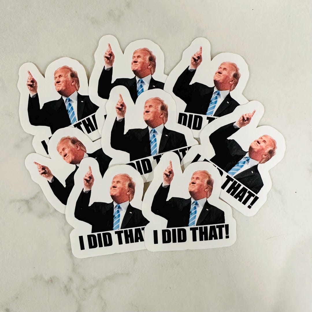 A Dozen I Did That Trump Price Tag Stickers - Etsy