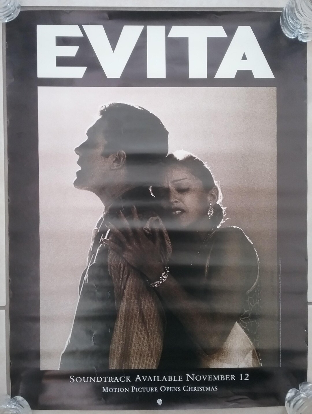 Madonna Evita – Soundtrack Announcement Poster - 18x24 - Rare Size ...