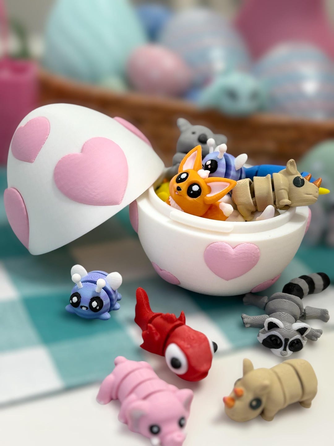 Easter Egg Surprise With 5 Animals – 3D Printed Sensory Toys, Stress ...
