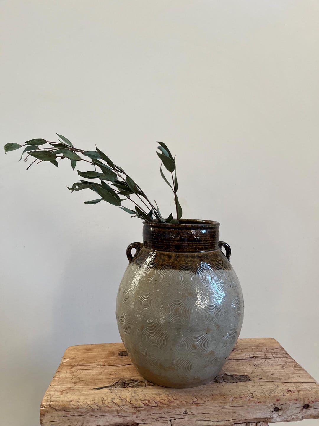 Vintage Stamped Pot/vase/vessel - Etsy