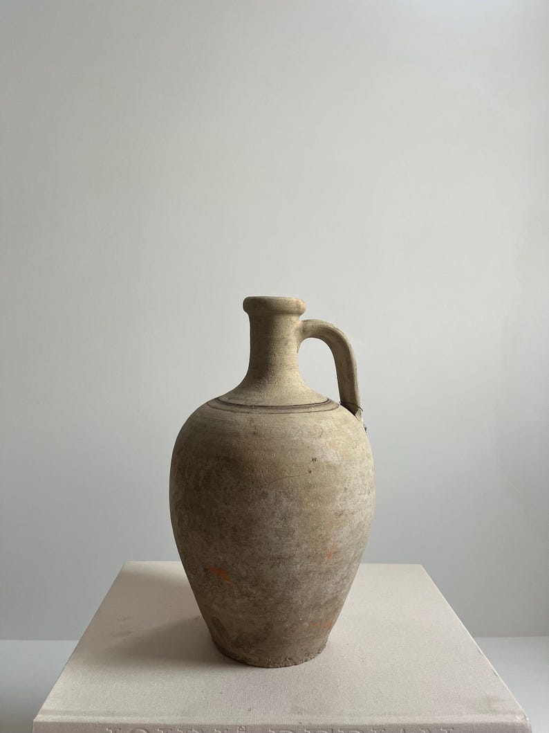 Vintage Turkish Water Jug Pot/vase/vessel Medium - Etsy