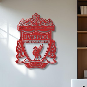 Liverpool Metal Wall Art, Liverpool Fans Birthday Gift,liverpool Metal ...