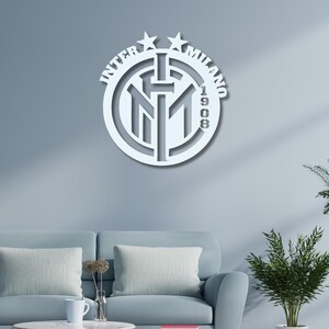 Inter Milano Metal Wall Art, Inter Fans Birthday Gift,inter Milano Sign ...