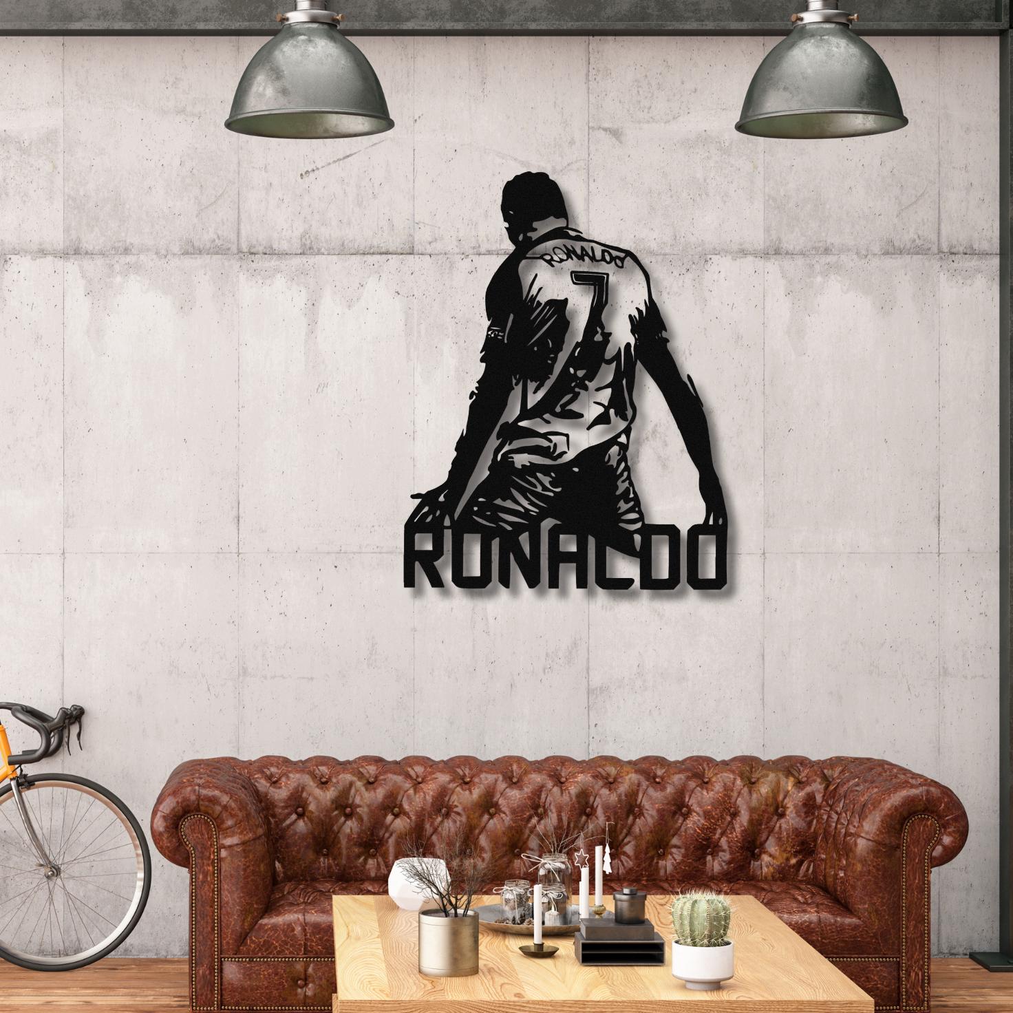 Ronaldo Metal Wall Art, Cristiano Ronaldo Fans Birthday Gift,ronaldo ...