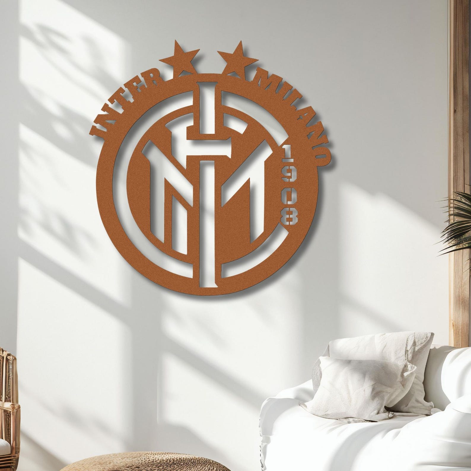 Inter Milano Metal Wall Art, Inter Fans Birthday Gift,inter Milano Sign ...