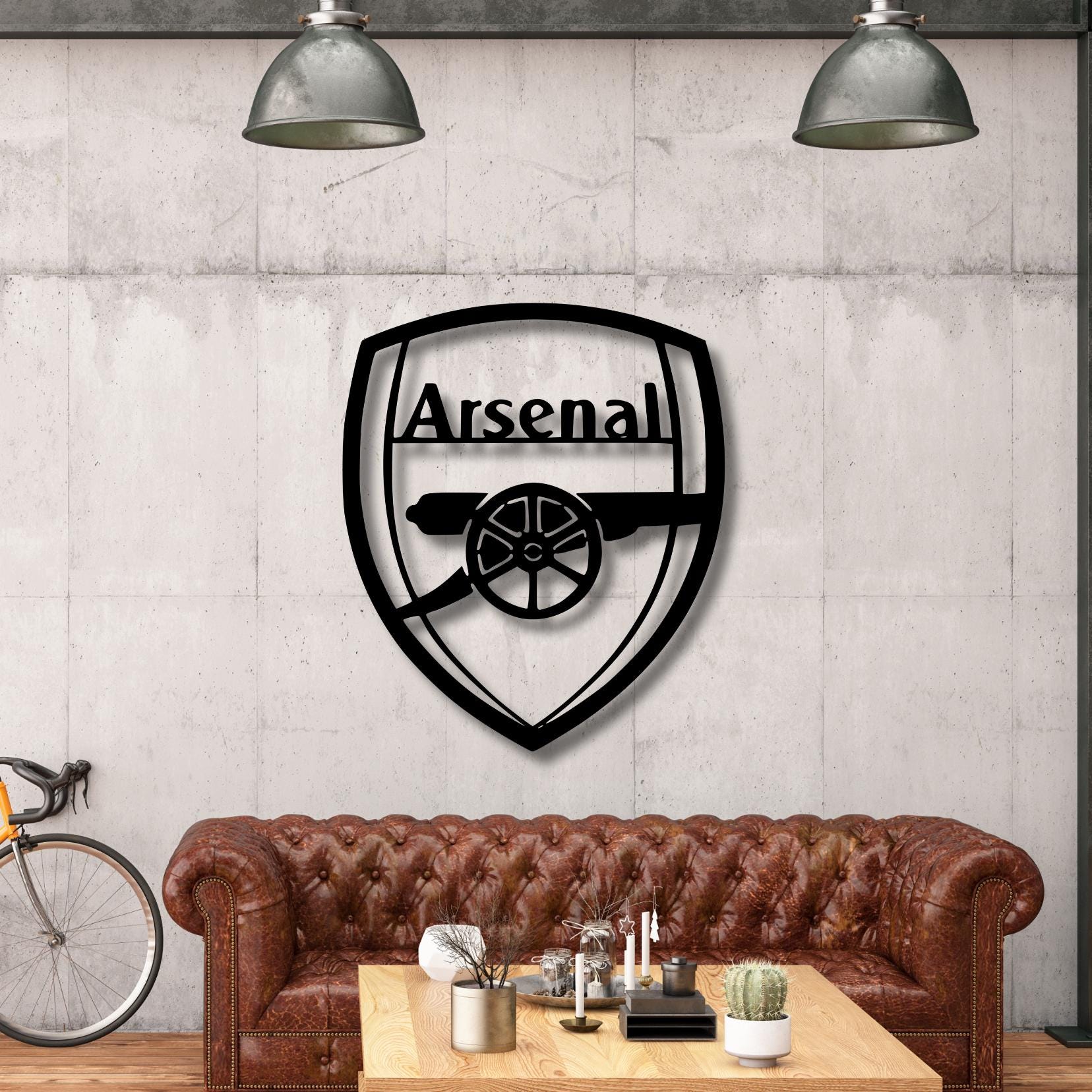 Arsenal Metal Wall Art, Arsenal Fans Birthday Gift,arsenal Best Fan ...