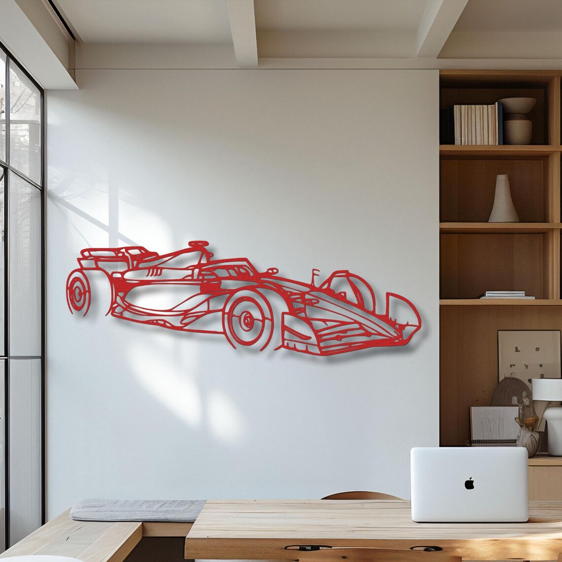 Formula 1 Car Metal Sign, F1 Car Silhouette, Minimalist Formula 1 Car ...