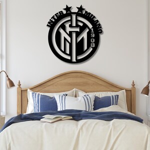 Inter Milano Metal Wall Art, Inter Fans Birthday Gift,inter Milano Sign ...