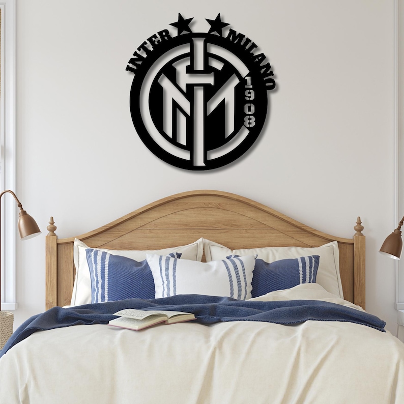 Inter Milano Metal Wall Art, Inter Fans Birthday Gift,inter Milano Sign ...