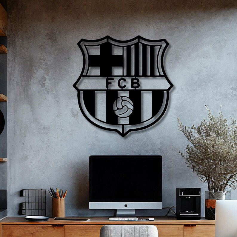 Barcelona Metal Wall Art, Barcelona Fans Birthday Gift,barcelona Metal ...