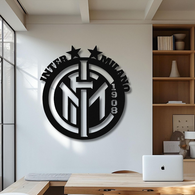 Inter Milano Metal Wall Art, Inter Fans Birthday Gift,inter Milano Sign ...