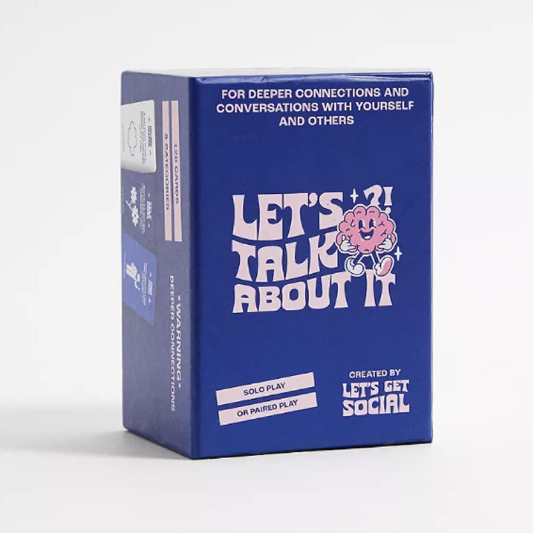 Let's Talk About It - 120 Mental Health Conversation Cards, Journal ...