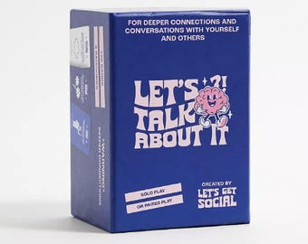 Let's Talk About It - 120 Mental Health Conversation Cards, Journal ...