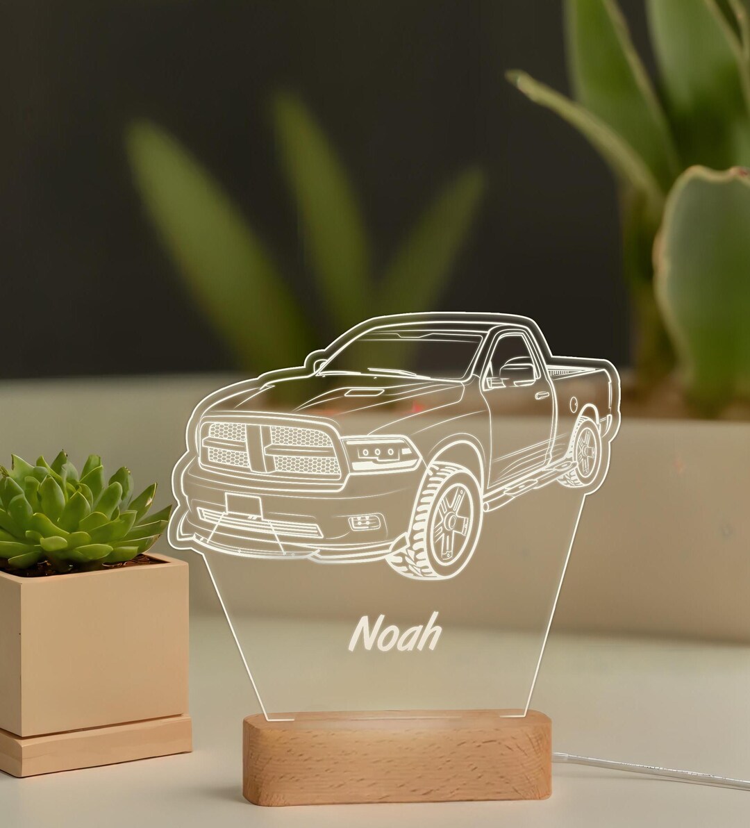 Custom 3D Car Night Light, Personalized Supercar Night Light, Truck ...