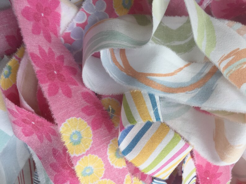 Rag Rug Fabric Strips 60 Yds Locker Hooking Toothbrush Rug Yarn Amish ...