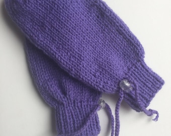 Special Needs Adaptive Thumbless Knitted Mittens for Adult | Etsy