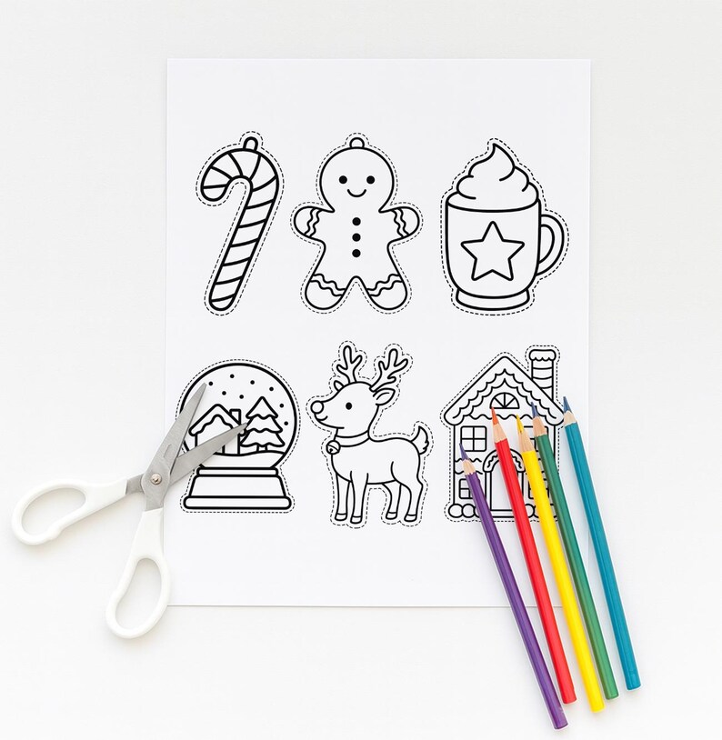 Paper Joy Printable Christmas Cut-outs - Etsy