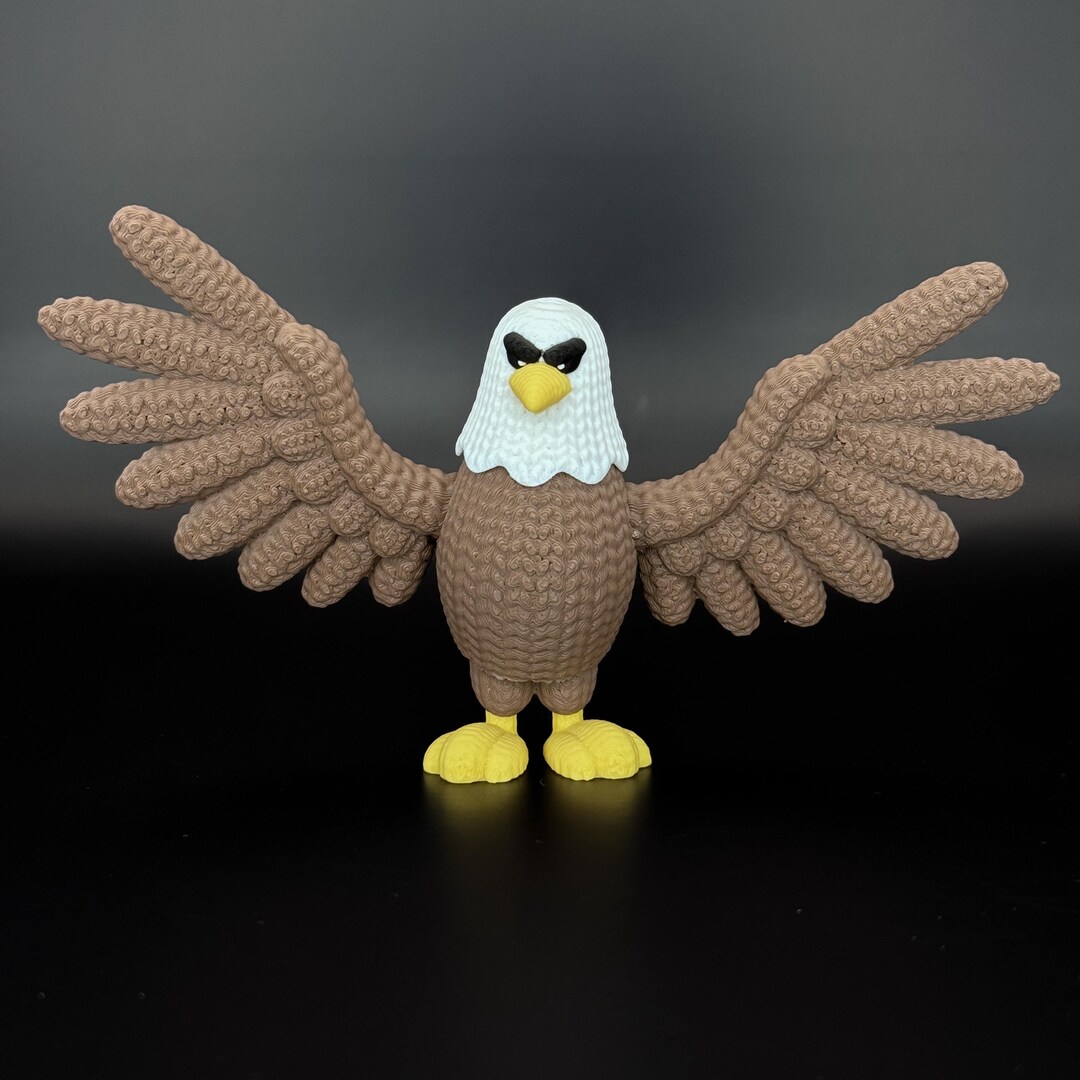 Flexi Crochet Bald Eagle - Flexible 3D Printed Bald Eagle With ...