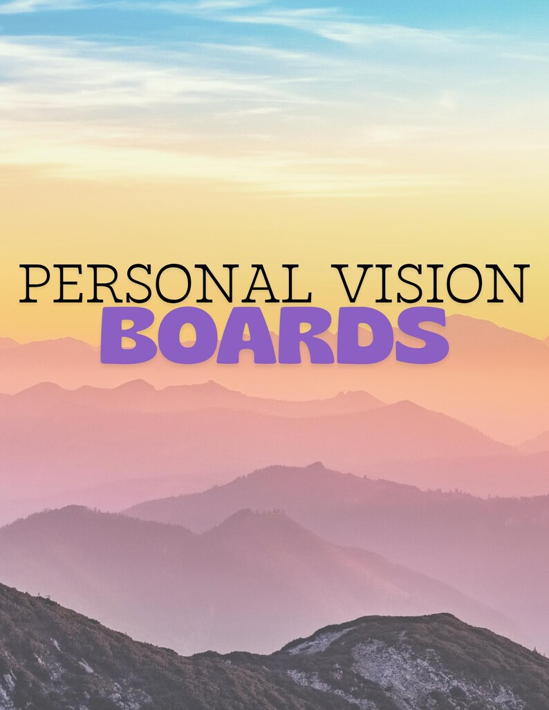 2026 Digital Vision Board Kit | Canva Template | Goal Setter ...