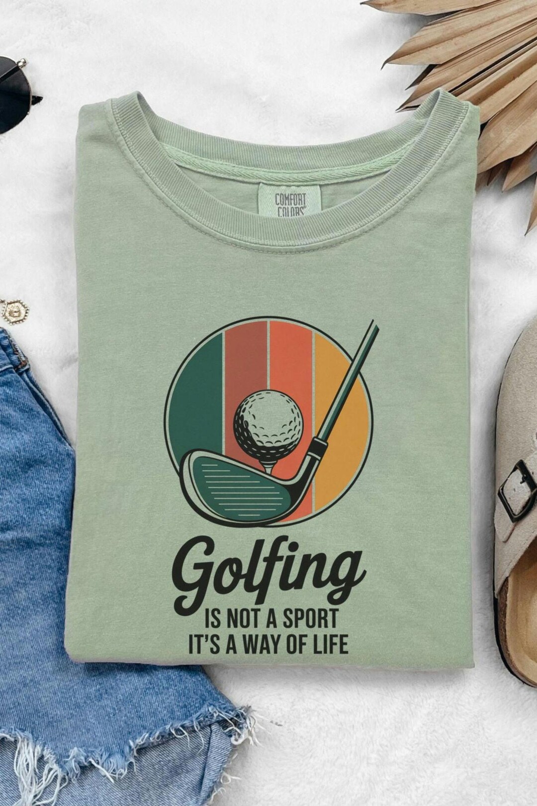Vintage Golf T-shirt Retro PGA Tee Unisex LPGA Hipster Top Sports Theme ...