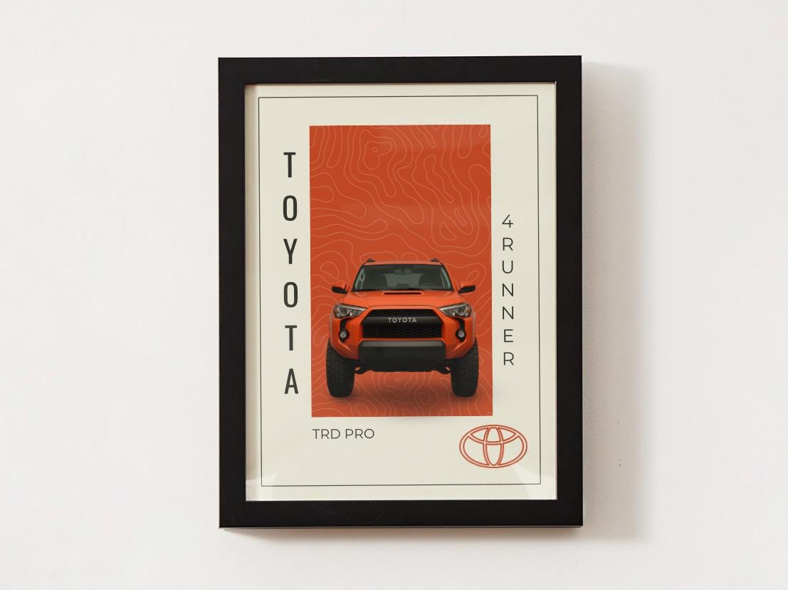 Inferno TRD Pro 4runner Poster | 5th Gen Toyota 4runner Wall Art ...