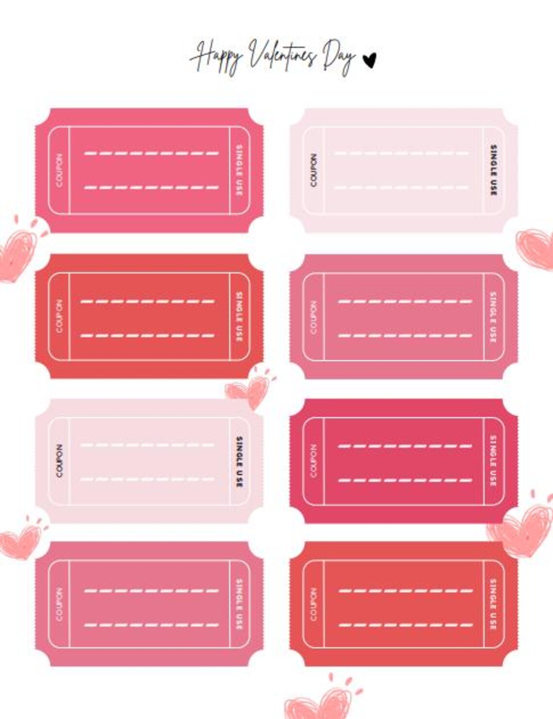 Printable Love Coupons - Etsy