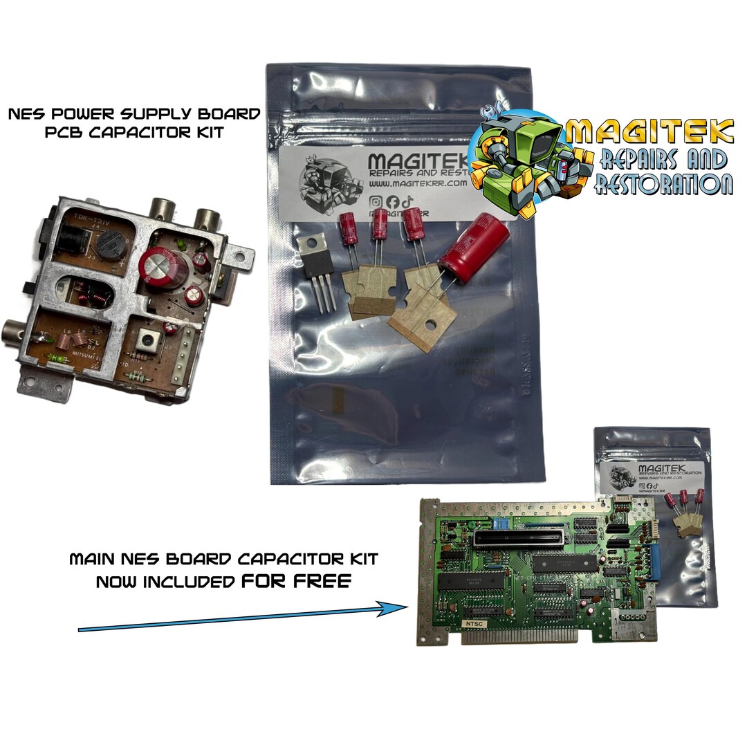 NES Power Supply and Main Board PCB Capacitor Kit - Etsy